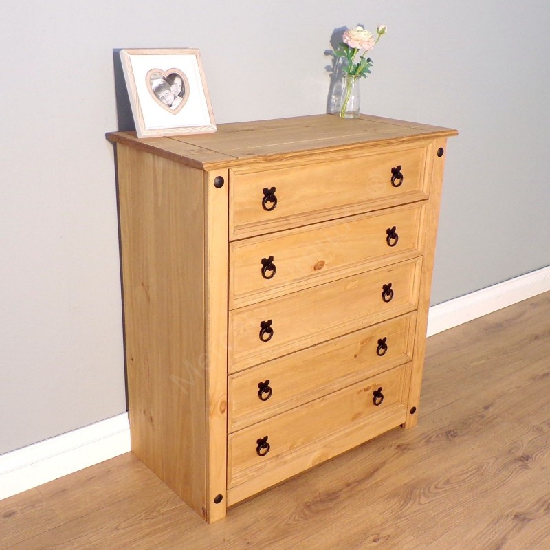Corona Small 5 Drawer Chest